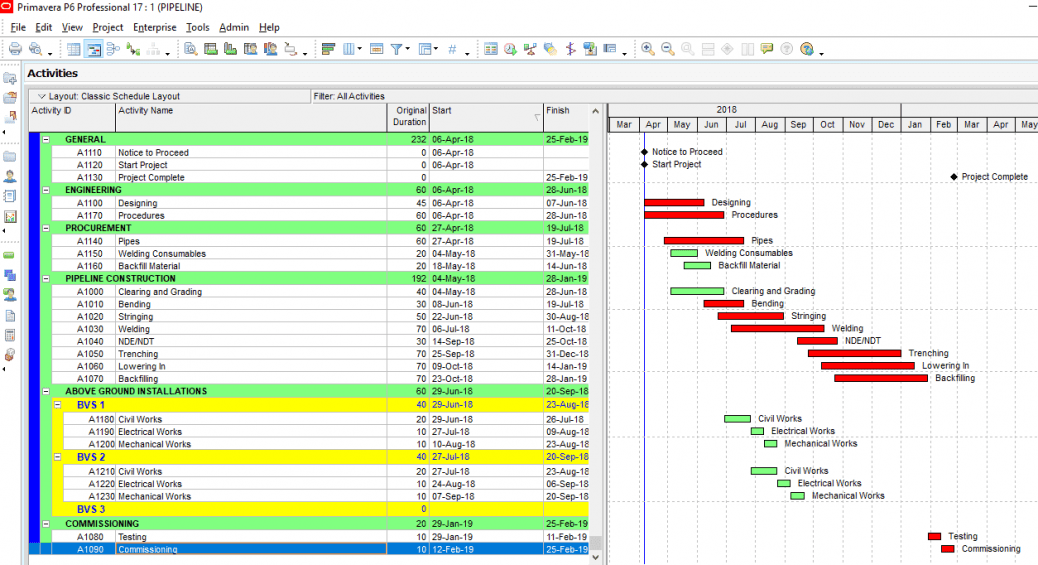 Critical Path Analysis in Primavera P6