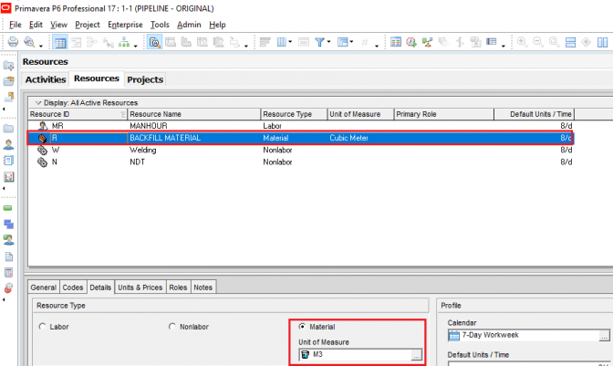 Resource Loading In Oracle Primavera P6