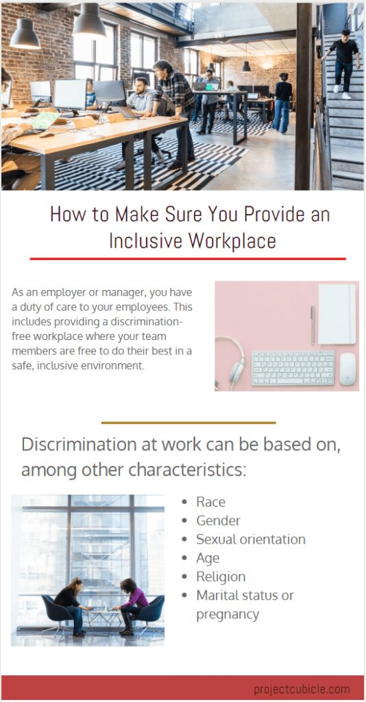 Provide an Inclusive Workplace Environment