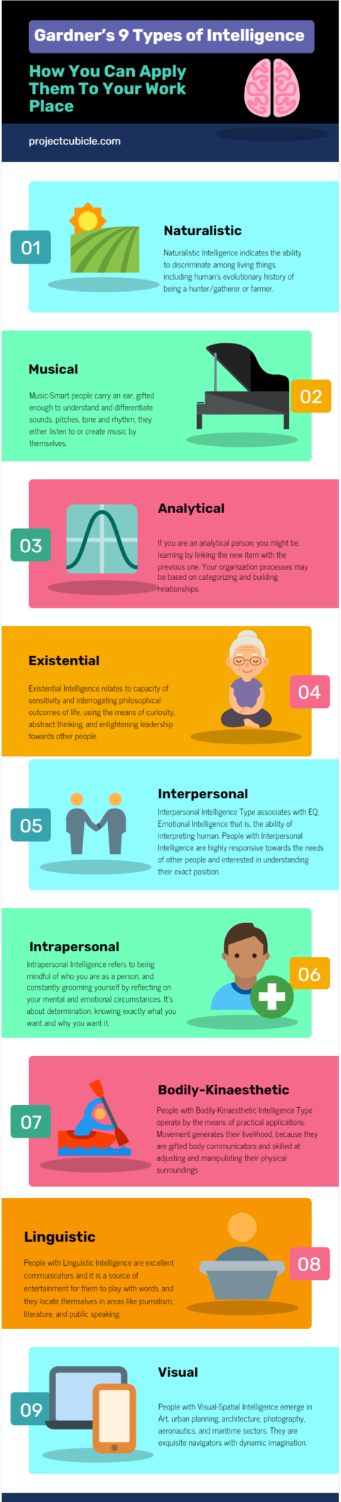 Gardner’s 9 Types of Intelligence: Apply them to Workplace