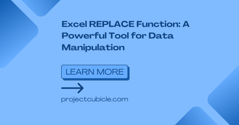 Excel REPLACE Function: 5 bENEFİTS FOR POWERFUL Data Manipulation
