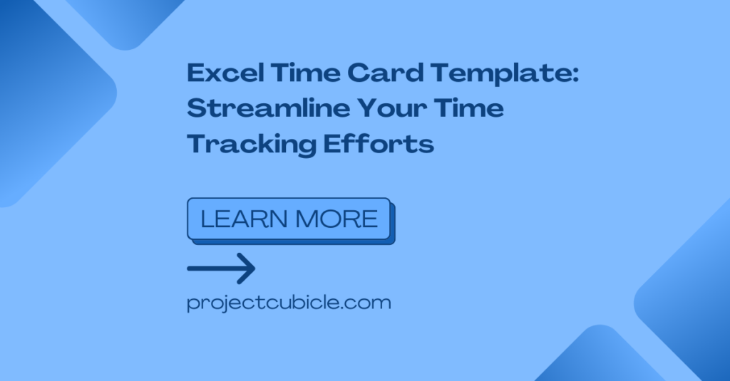 Excel Time Card Template Streamline Your Time Tracking Efforts 