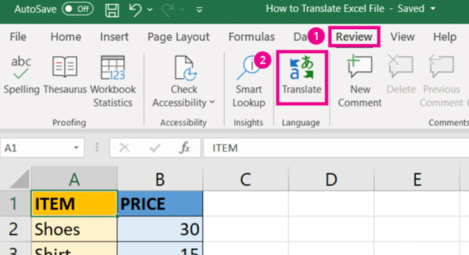 Excel Translate Function Simplifying Language Conversion Projectcubicle Projectcubicle